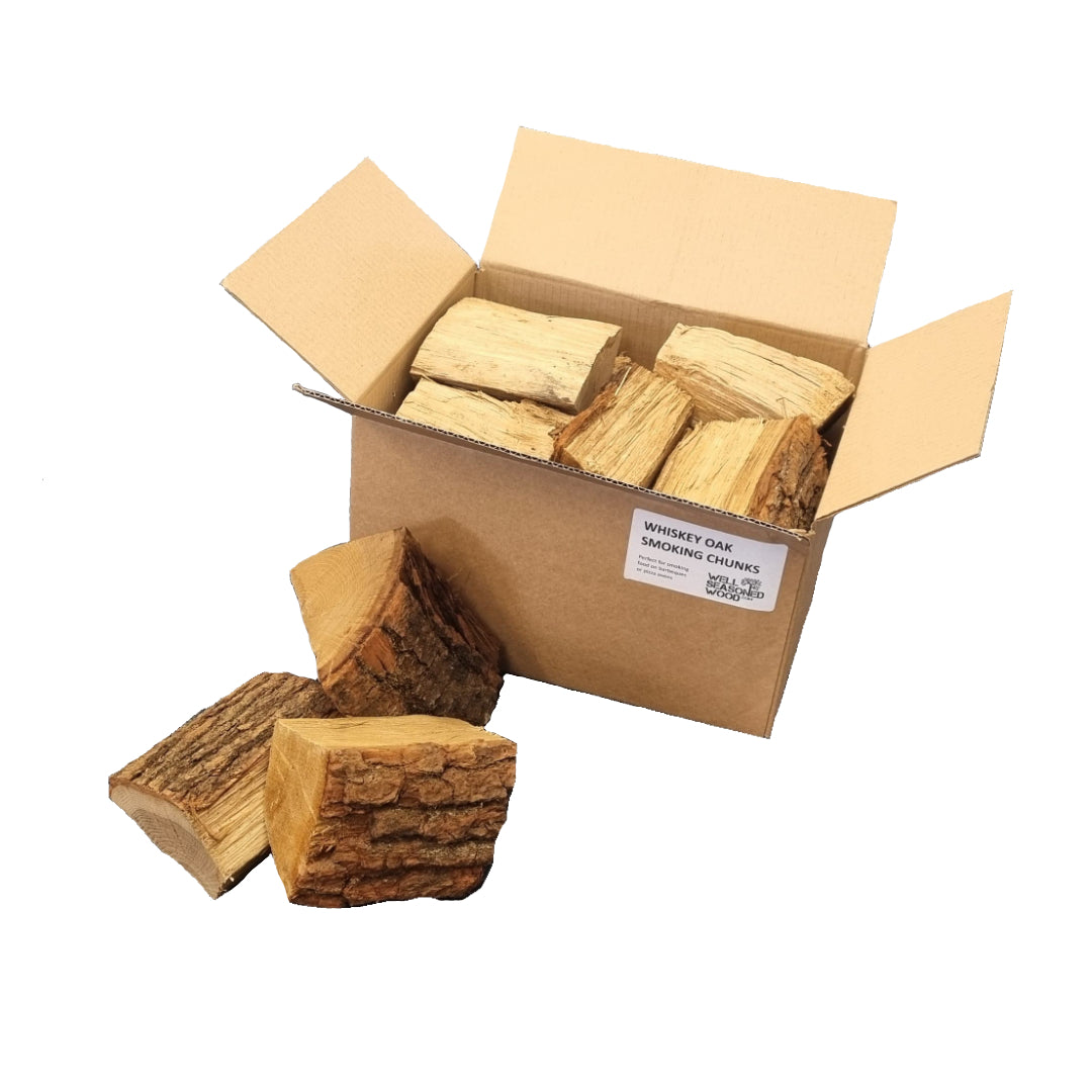 4-5kg Whiskey Oak Smoking Chunks – Well Seasoned Wood